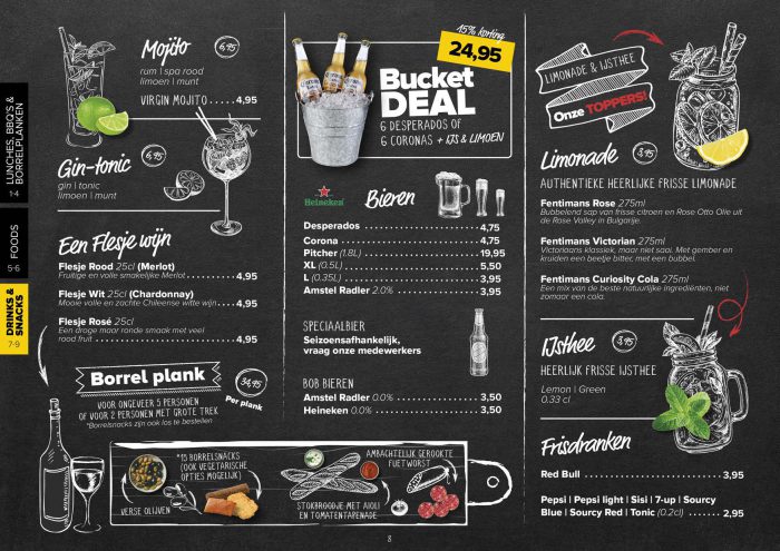Horeca | Ruime keuze uit menu's | Fundustry Adventures
